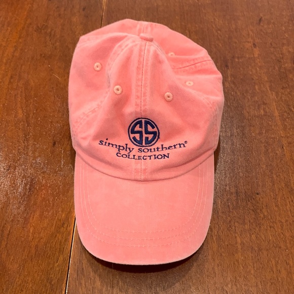 Simply Southern | Accessories | Simply Southern Baseball Cap Pink With ...